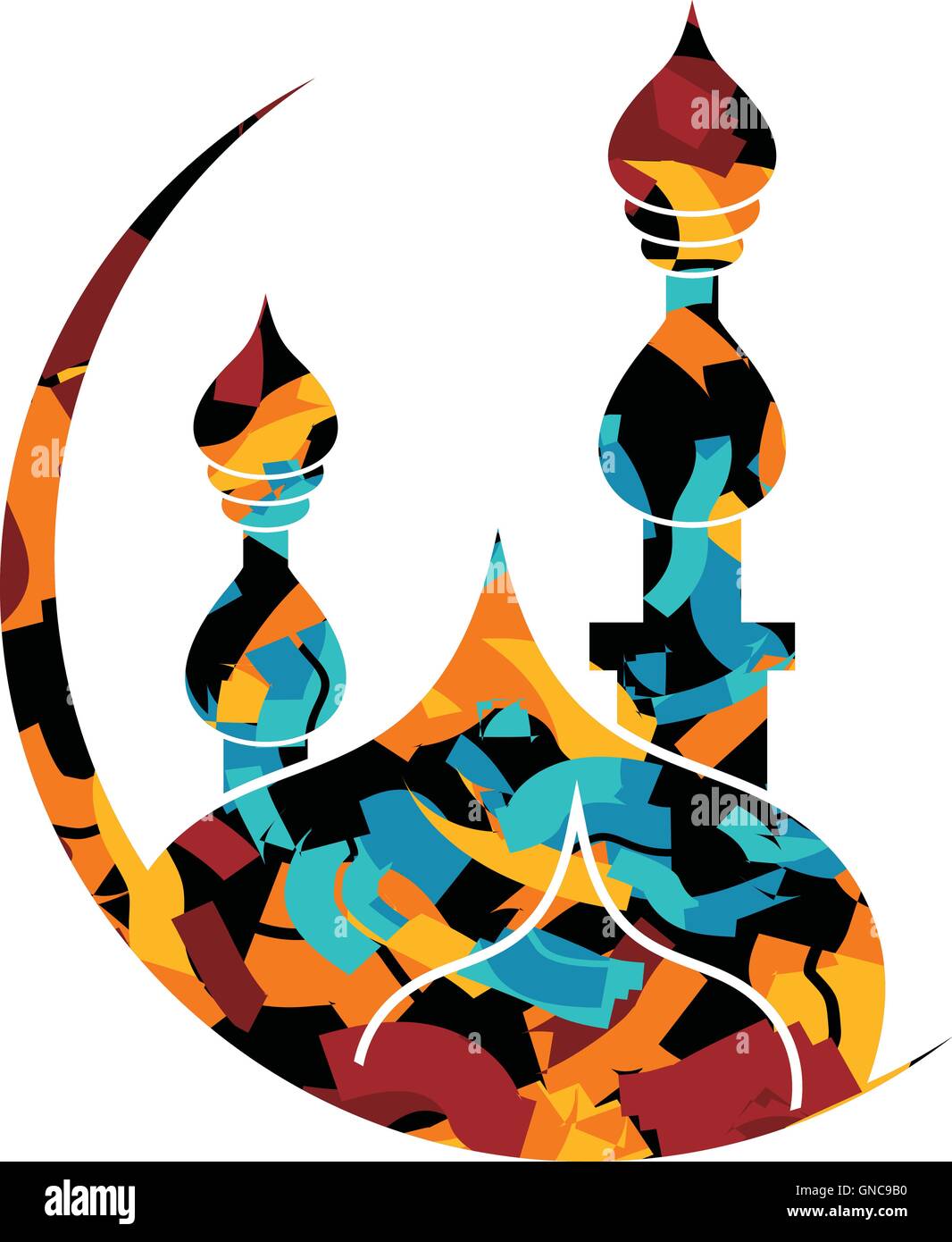 islamic abstract calligraphy art Stock Vector Image & Art - Alamy