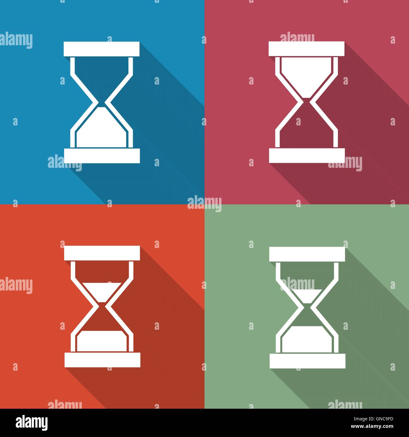 Icons sandglass, vector illustration Stock Vector Image & Art - Alamy