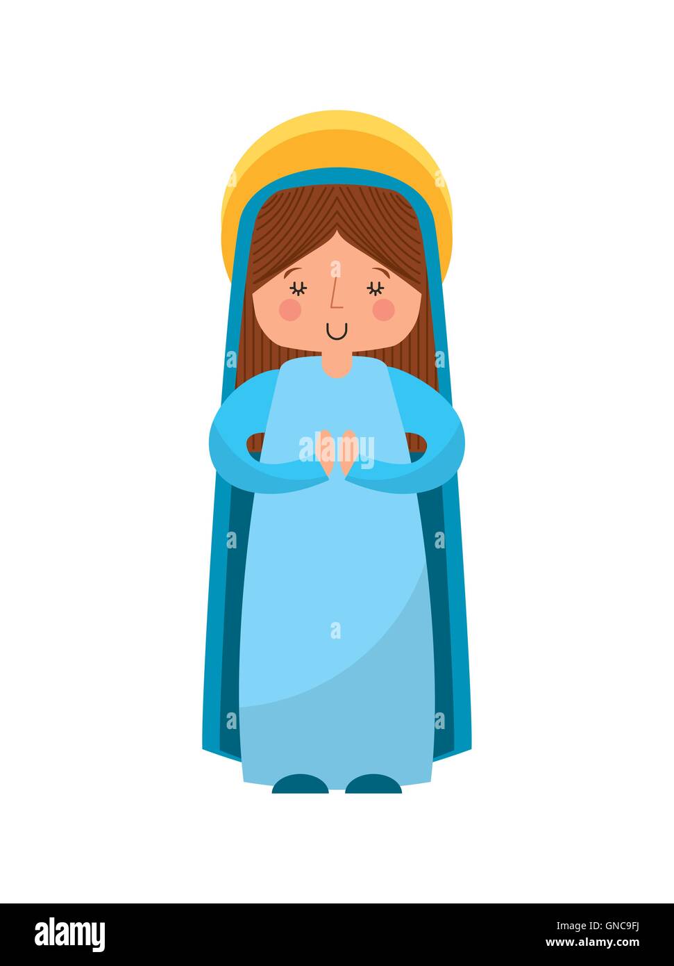 mary virgin manger character Stock Vector Image & Art - Alamy
