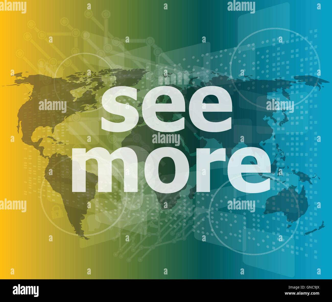 Education concept: words see more on digital background vector ...