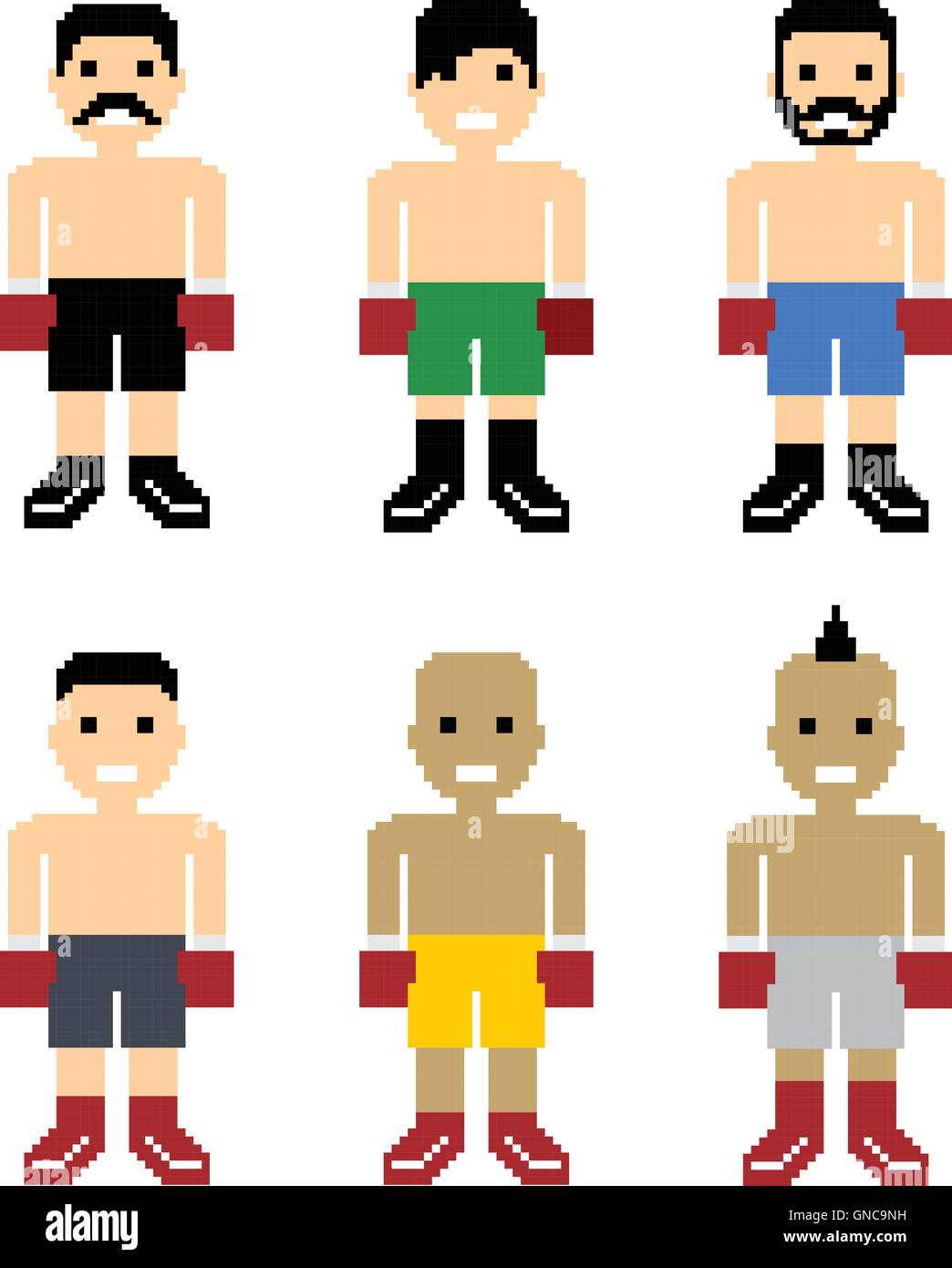 Boxer pixel hi-res stock photography and images - Alamy