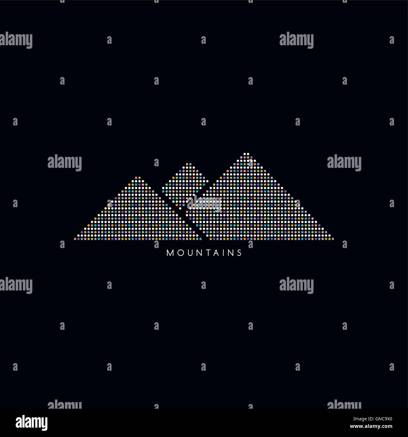 triangle shape dot logotype Stock Vector Image & Art - Alamy