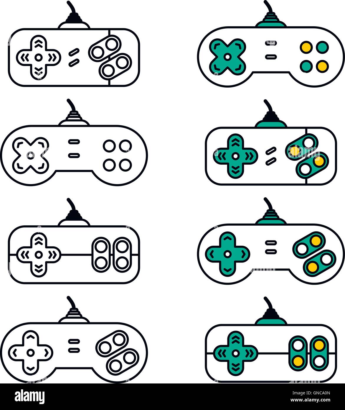 joystick video game console Stock Vector Image & Art - Alamy