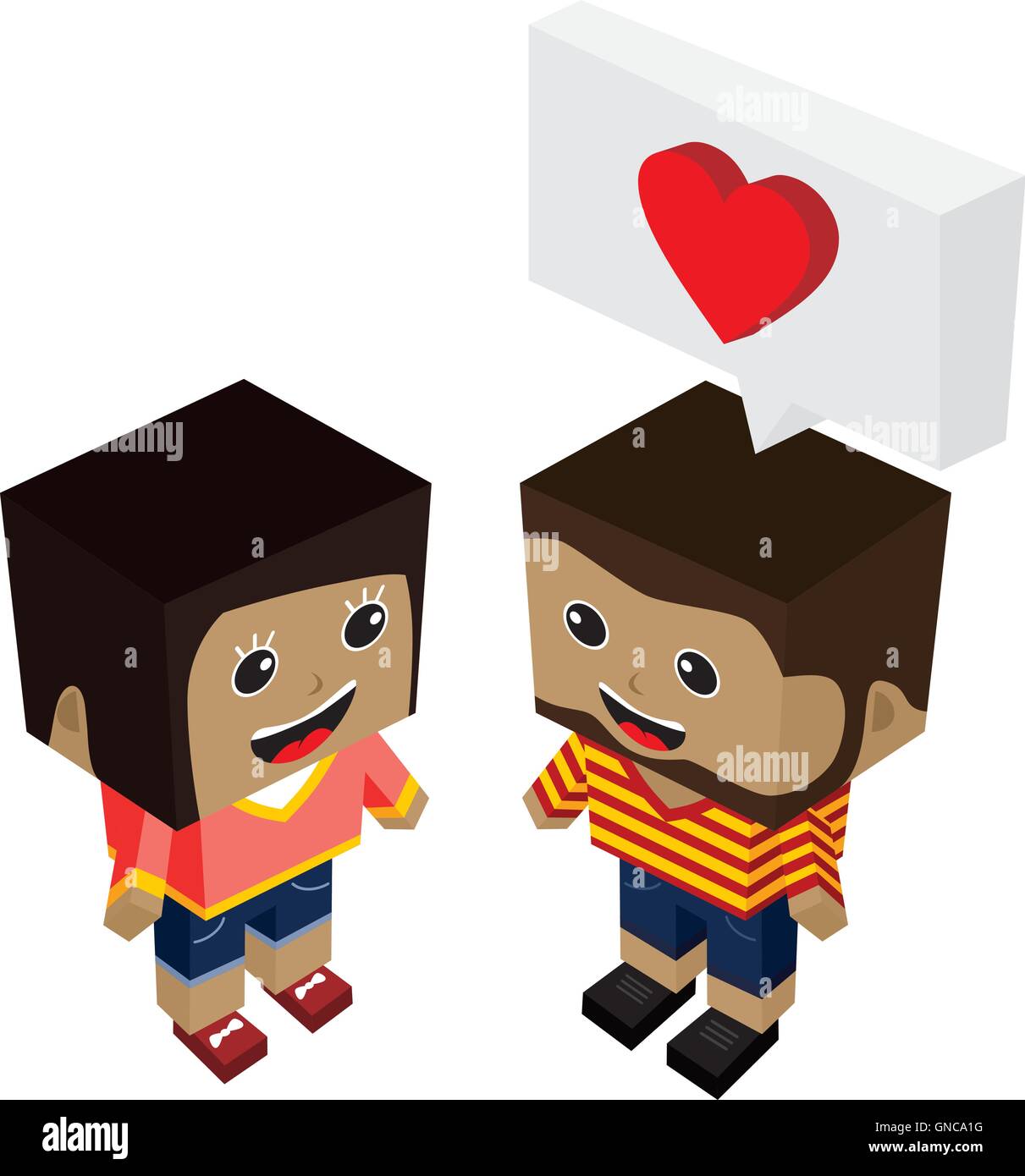 geek couple lover in romance love Stock Vector Image & Art - Alamy