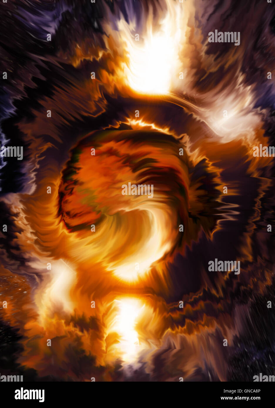 Color abstract background. Lava structure. Computer collage. Earth ...