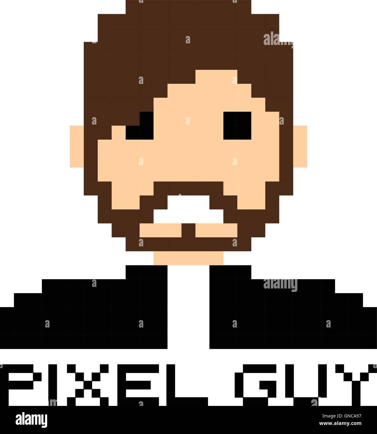 pixel people theme avatar guy Stock Vector Image & Art - Alamy
