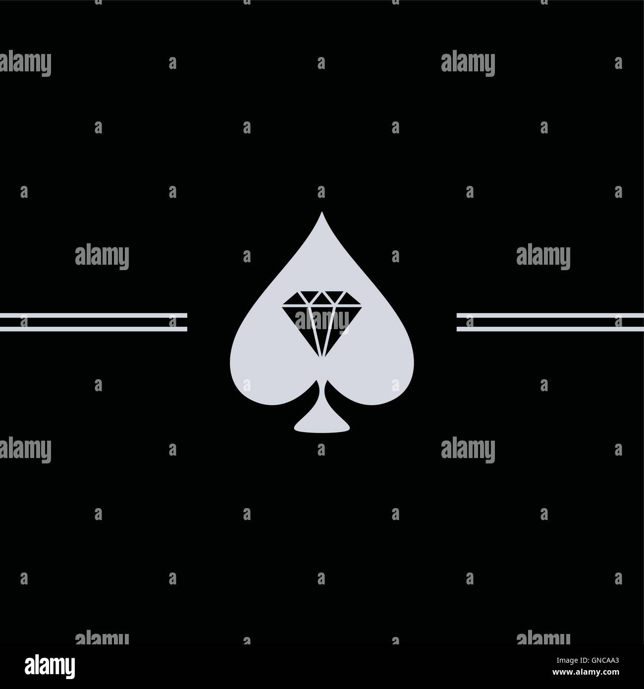 spade diamond art Stock Vector Image & Art - Alamy