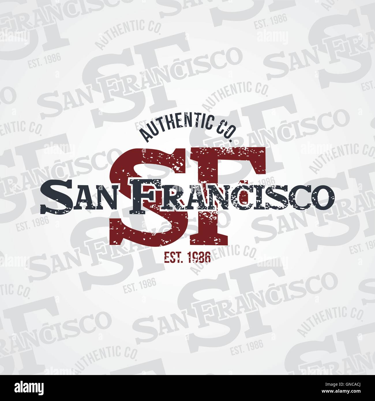 san francisco varsity theme Stock Vector Image & Art - Alamy