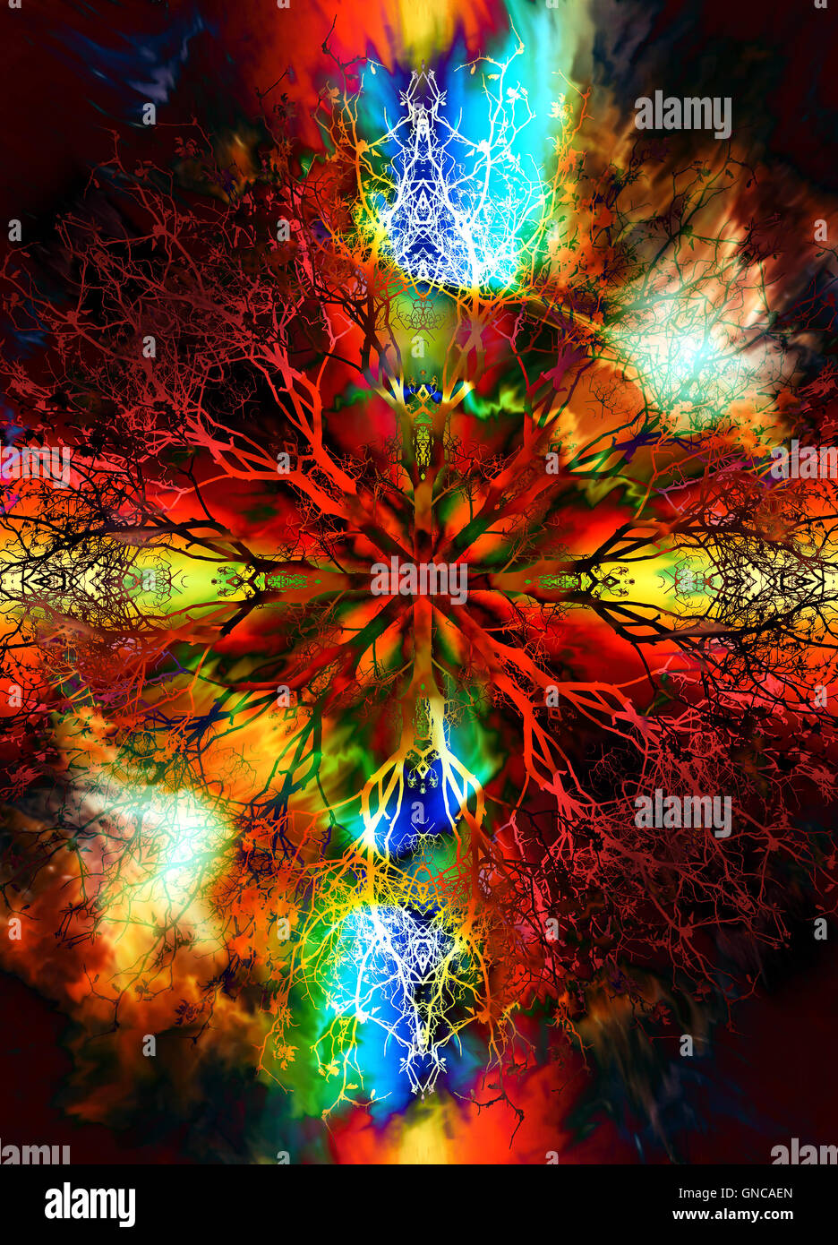 Beautiful ornamental mandala with tree pattern, symbol of life Stock ...