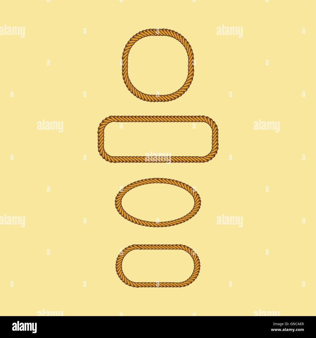 brown rope theme Stock Vector Image & Art - Alamy