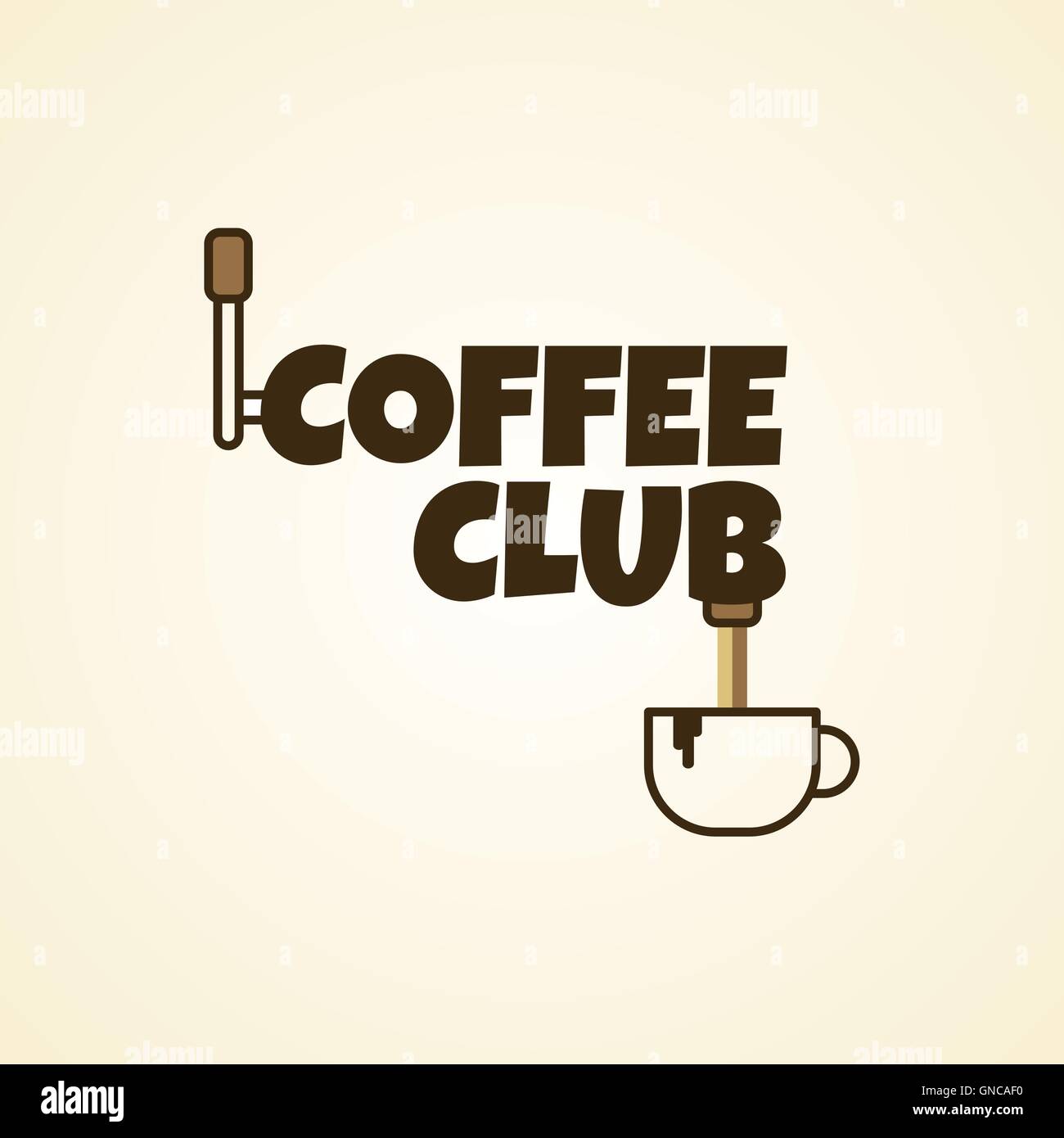 coffee cafe sign logo theme Stock Vector Image & Art - Alamy