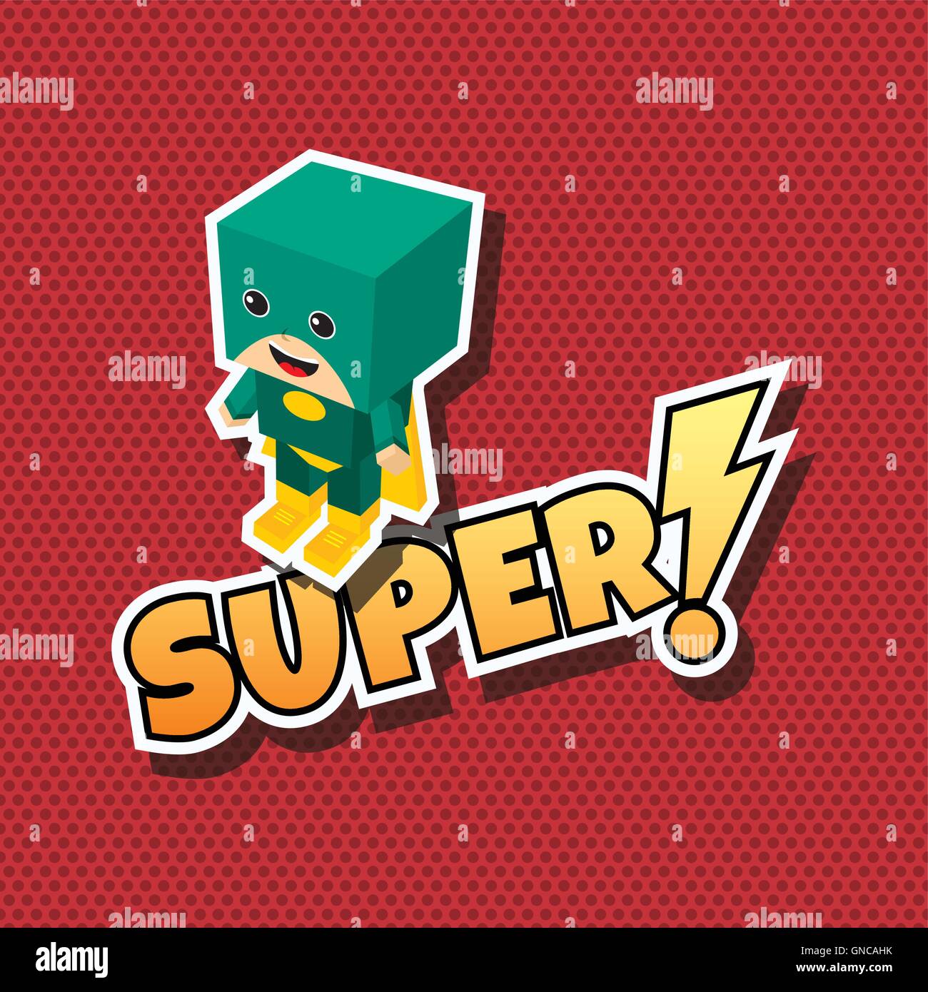 great superhero cartoon Stock Vector Image & Art - Alamy