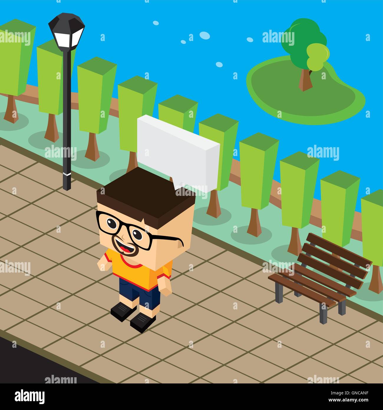 cartoon life isometric theme Stock Vector Image & Art - Alamy