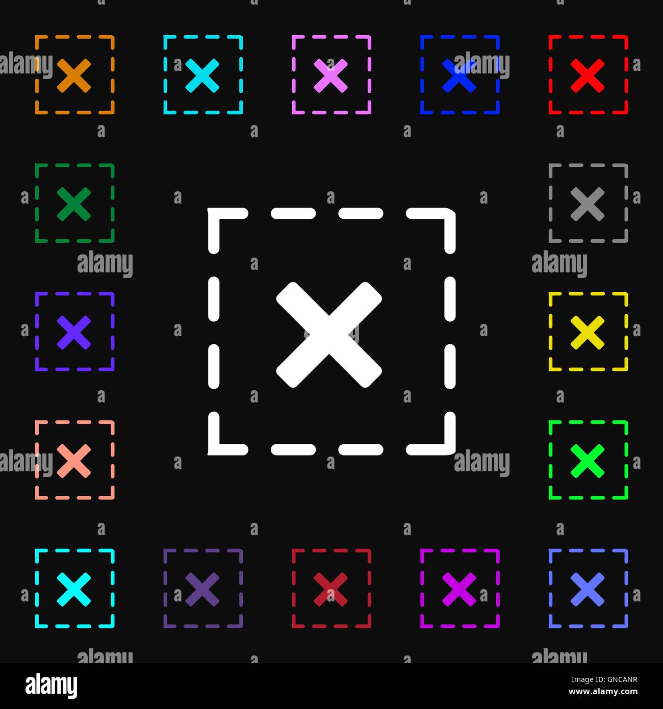 Cross in square design Stock Vector Images - Alamy