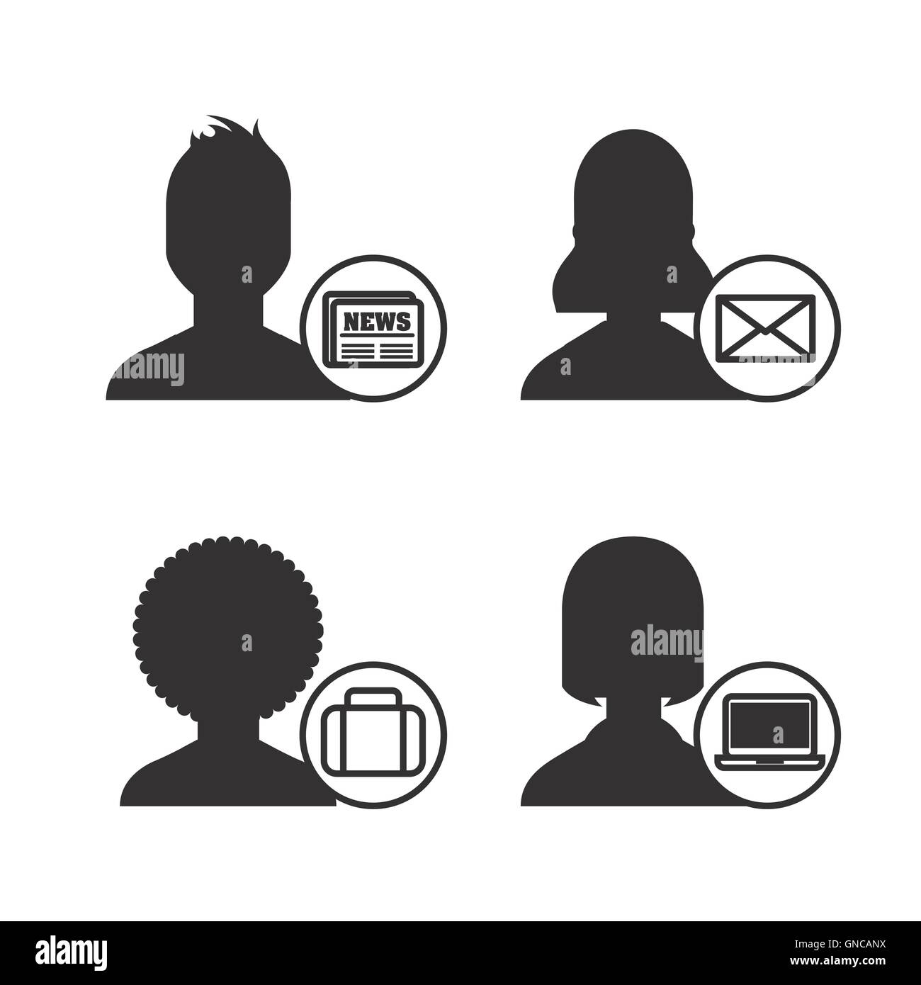 user figure social community Stock Vector Image & Art - Alamy