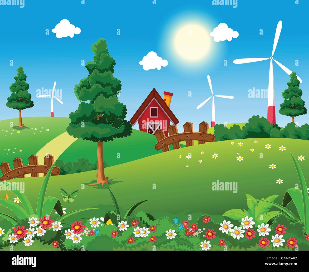Farm background for you design Stock Vector Image & Art - Alamy