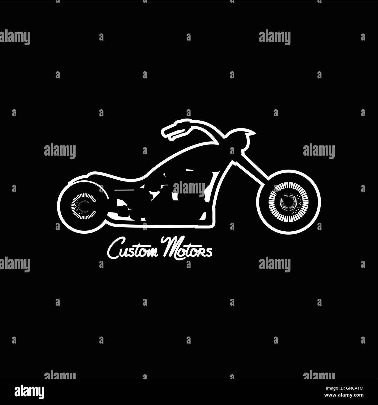 custom motorcycle chopper bike Stock Vector Image & Art - Alamy