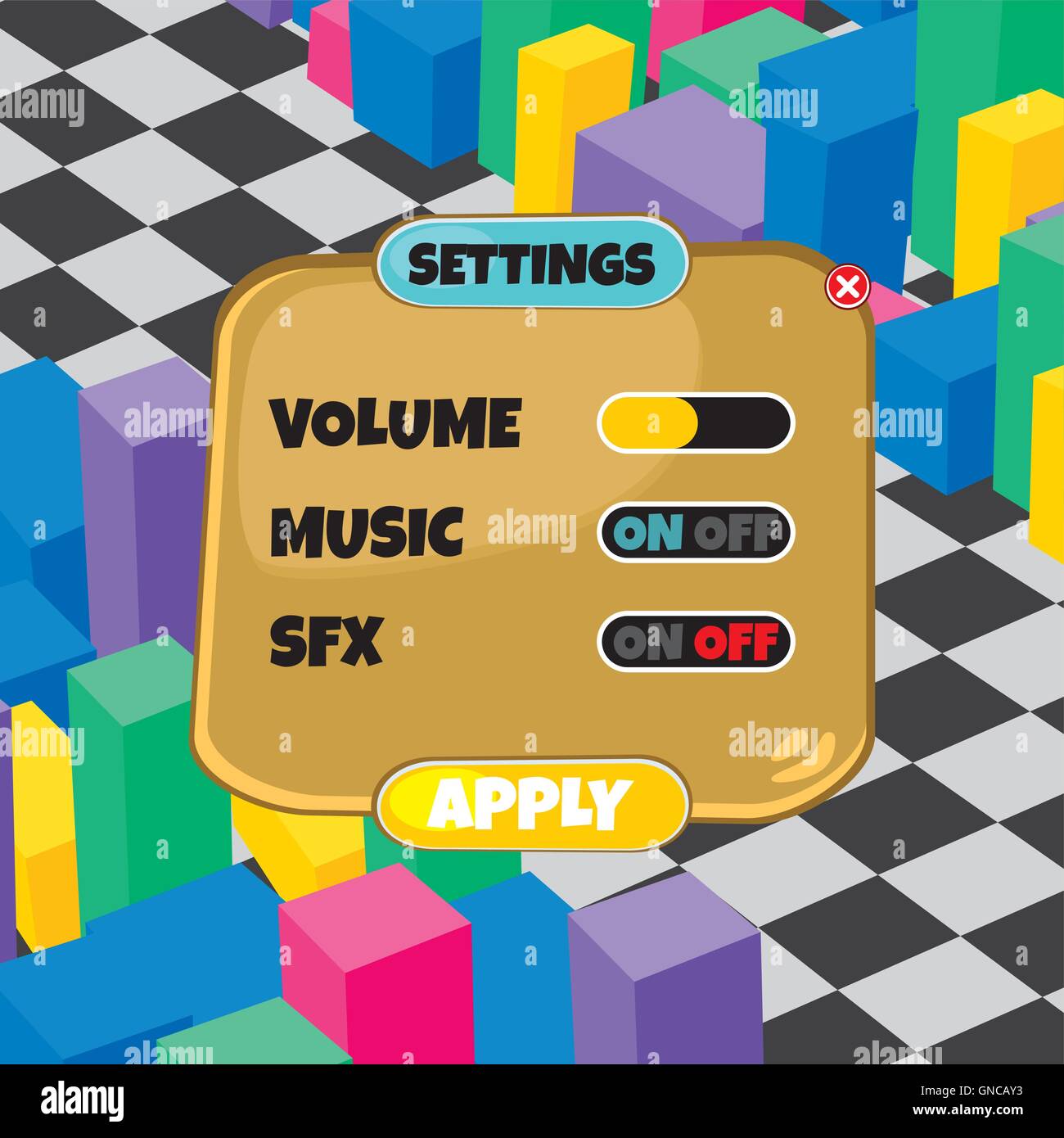 game asset menu theme Stock Vector Image & Art - Alamy