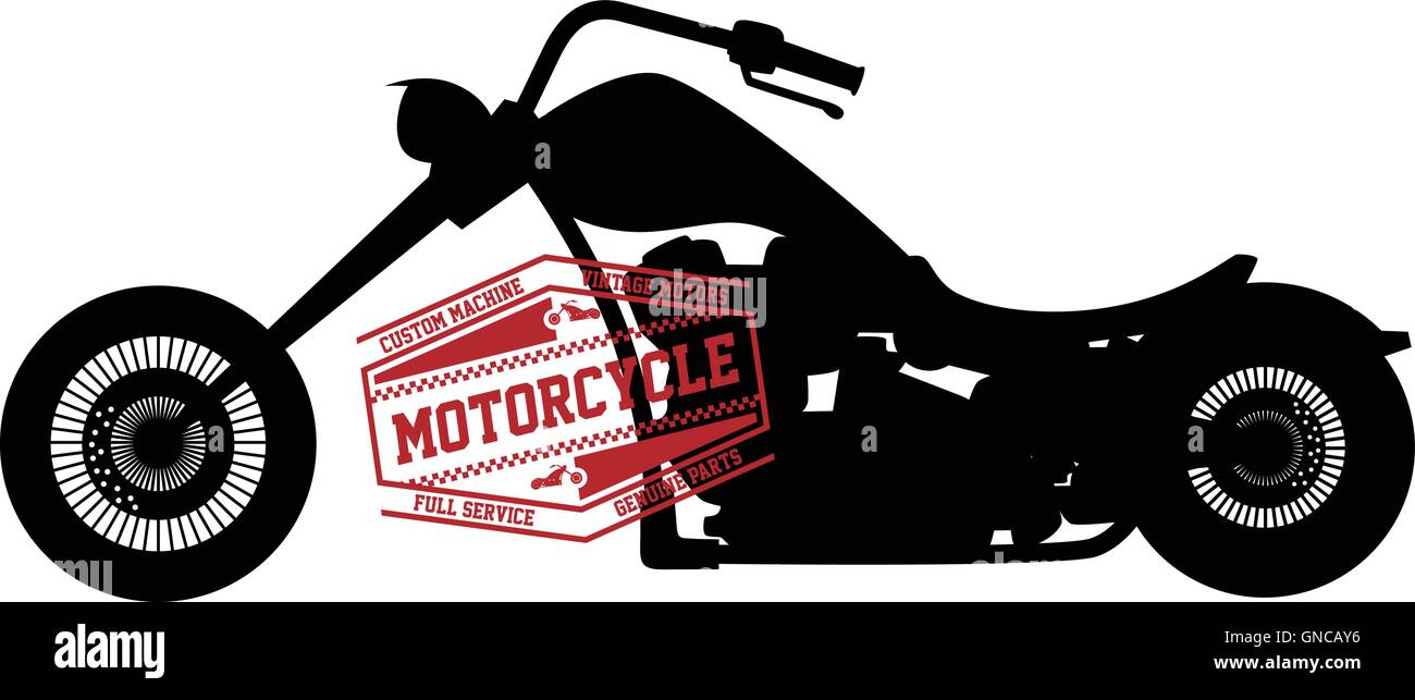 custom motorcycle chopper bike Stock Vector Image & Art - Alamy