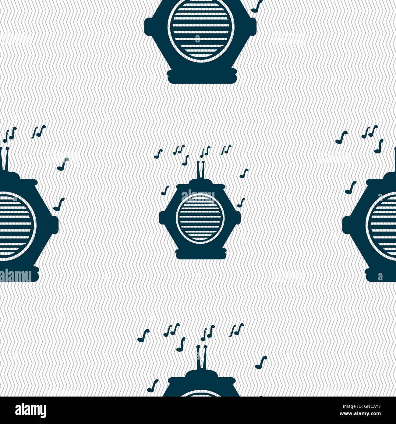 Retro radio pattern vector hi-res stock photography and images - Alamy