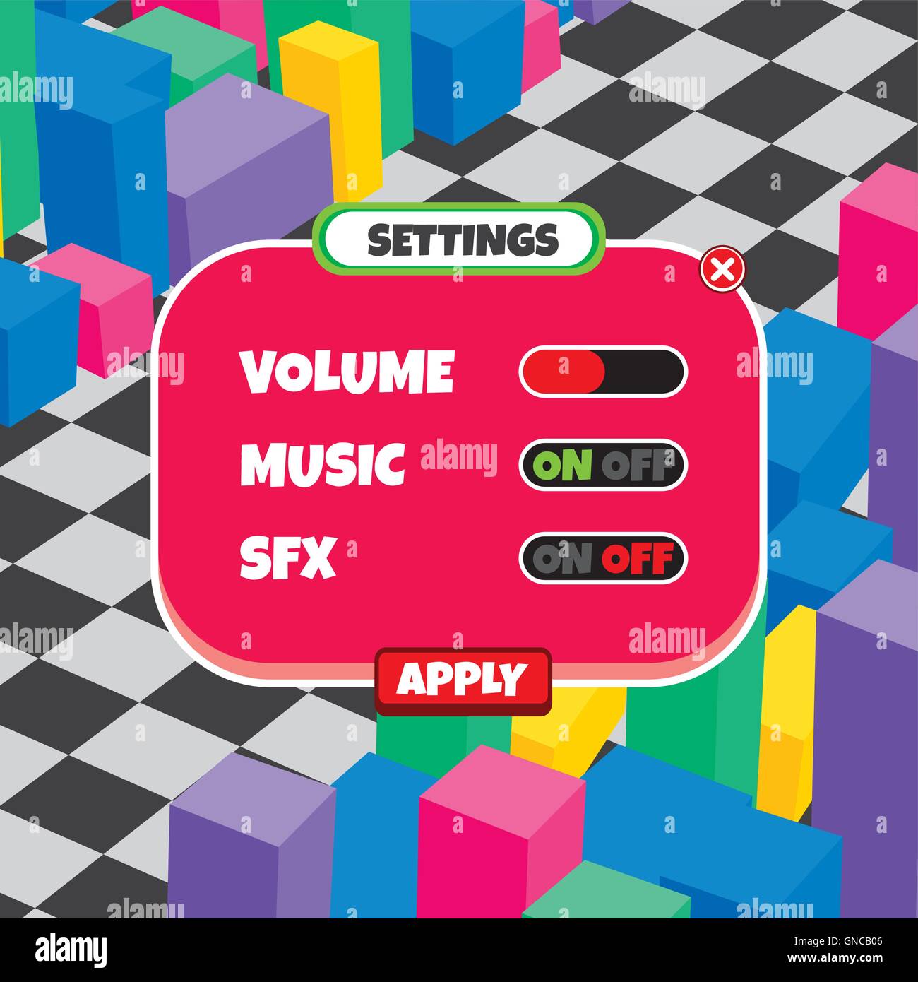 game asset menu theme Stock Vector Image & Art - Alamy