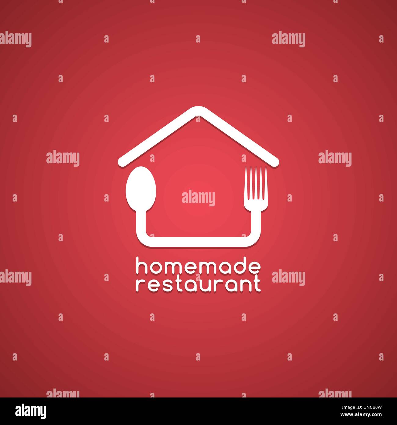 homemade house food logo template Stock Vector Image & Art - Alamy