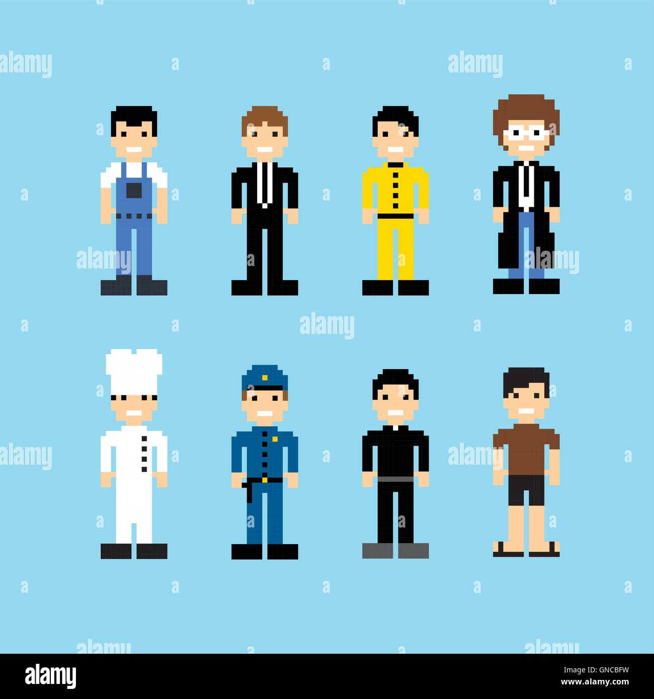 Pixel people hi-res stock photography and images - Alamy