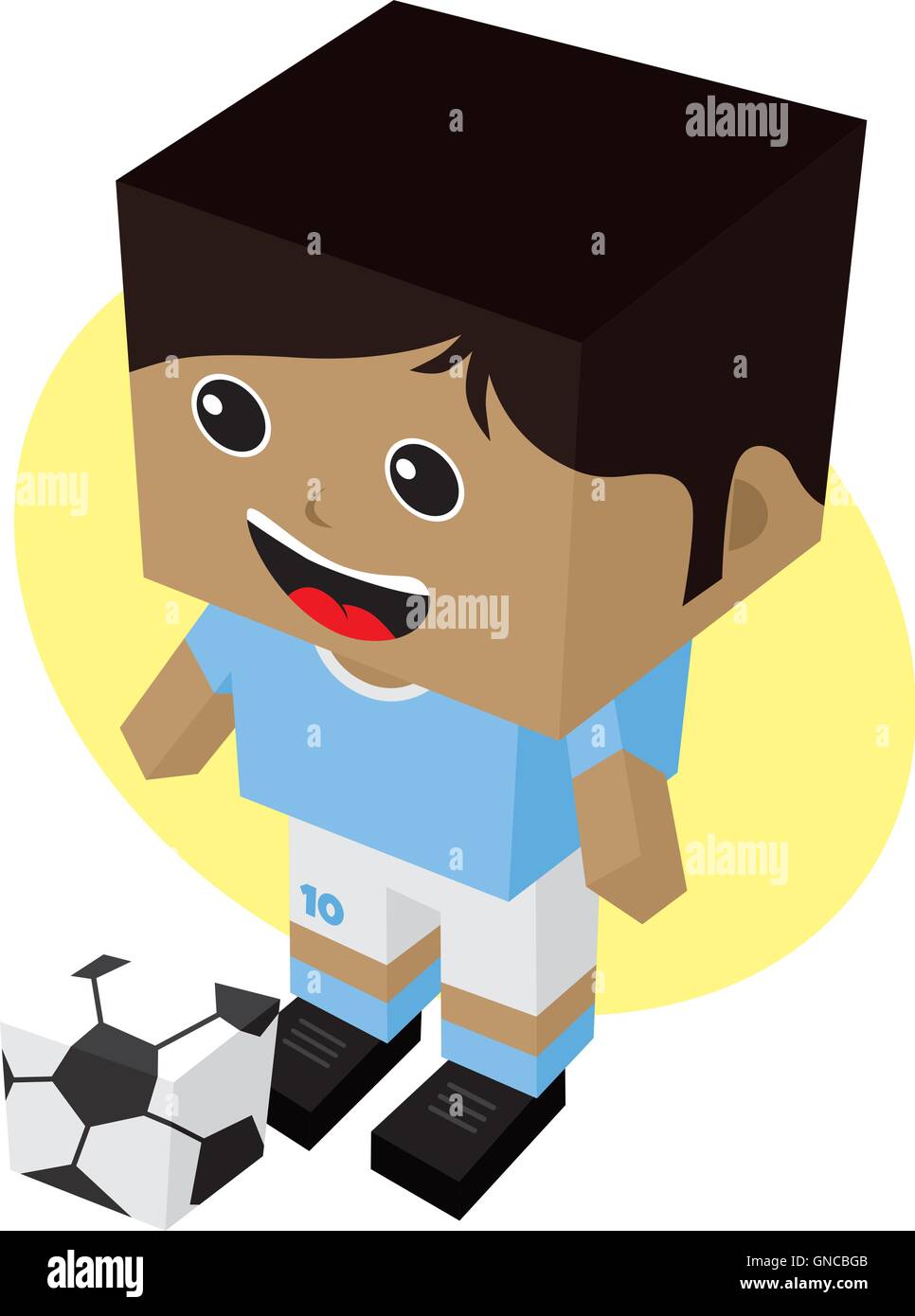 cartoon soccer player Stock Vector Image & Art - Alamy