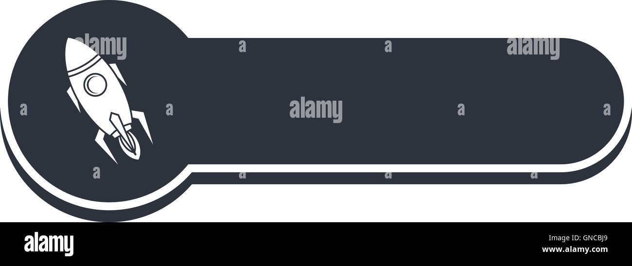 rocket banner template Stock Vector Image & Art - Alamy