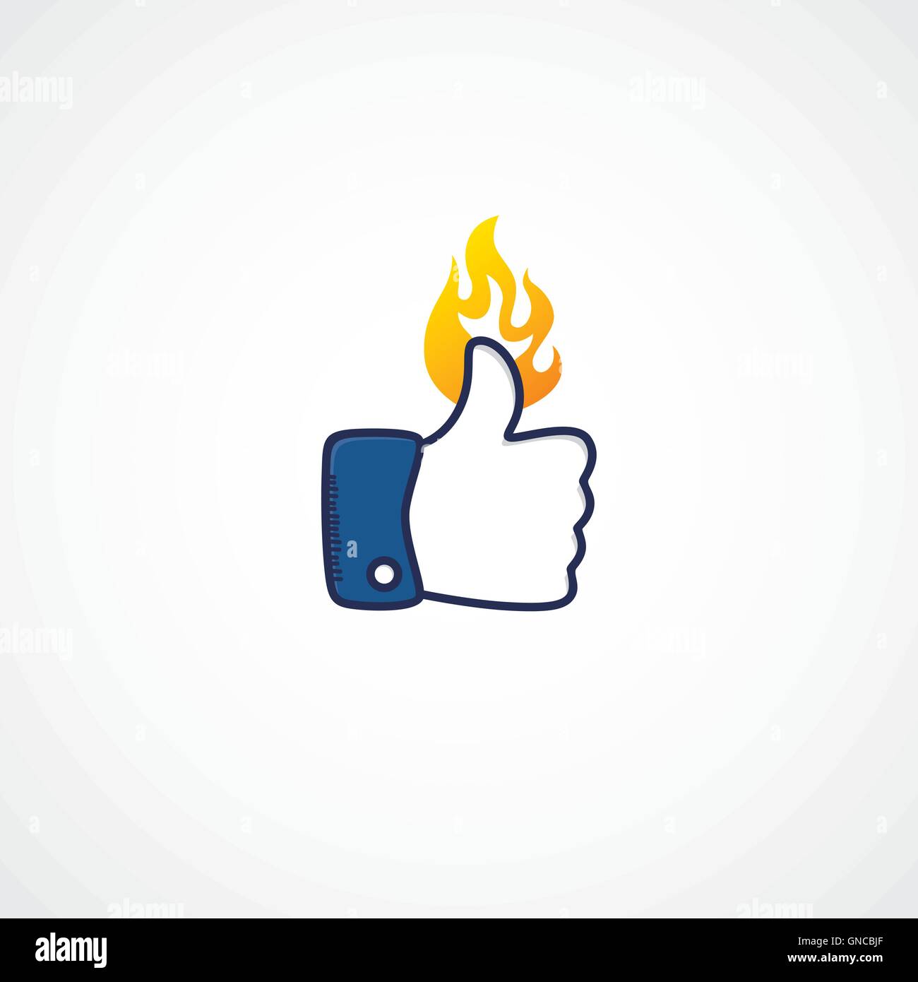 fire thumb up Stock Vector Image & Art - Alamy