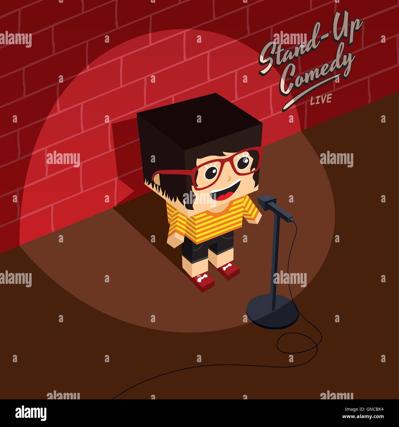 Cartoon microphone stand hi-res stock photography and images - Alamy