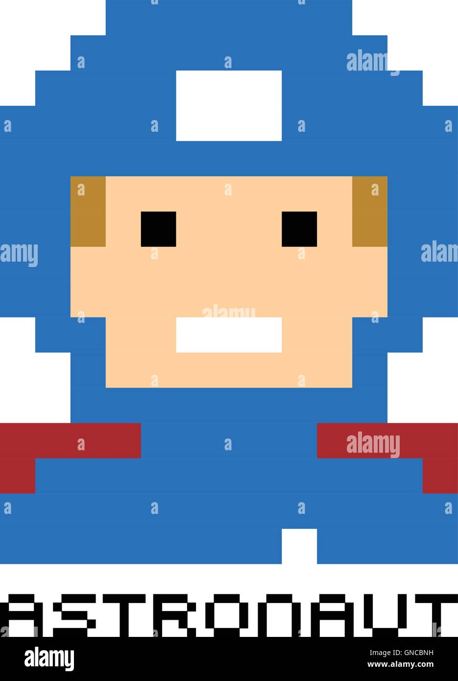 pixel people astronaut theme avatar guy Stock Vector Image & Art - Alamy