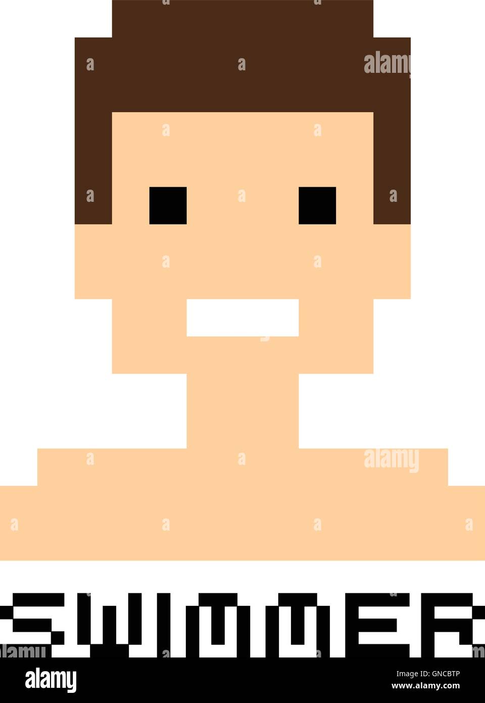 pixel people theme avatar guy Stock Vector Image & Art - Alamy