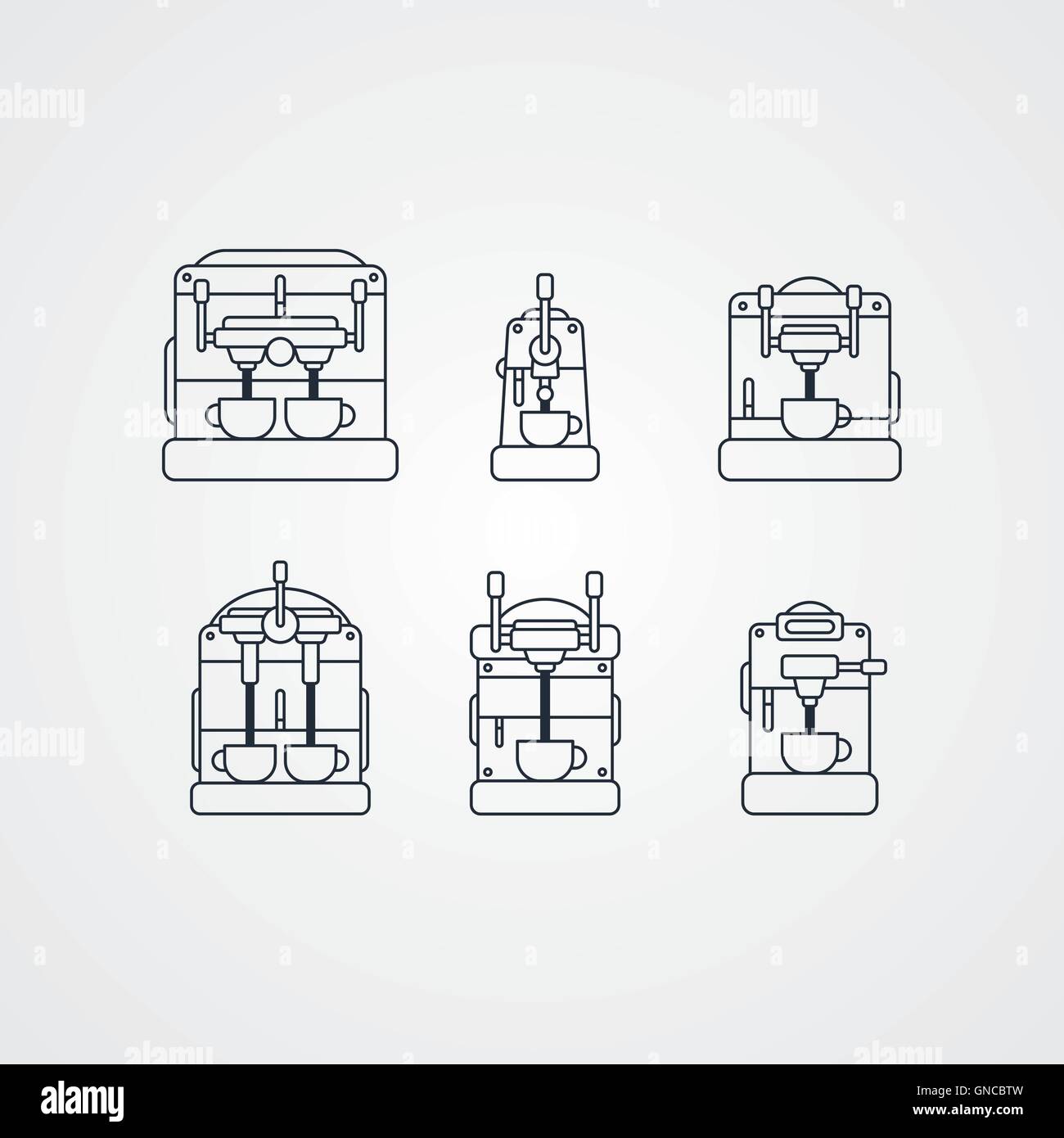 coffee machine cartoon theme Stock Vector Image & Art - Alamy