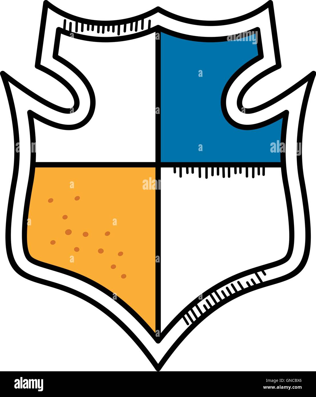 cartoon shield doodle theme Stock Vector Image & Art - Alamy