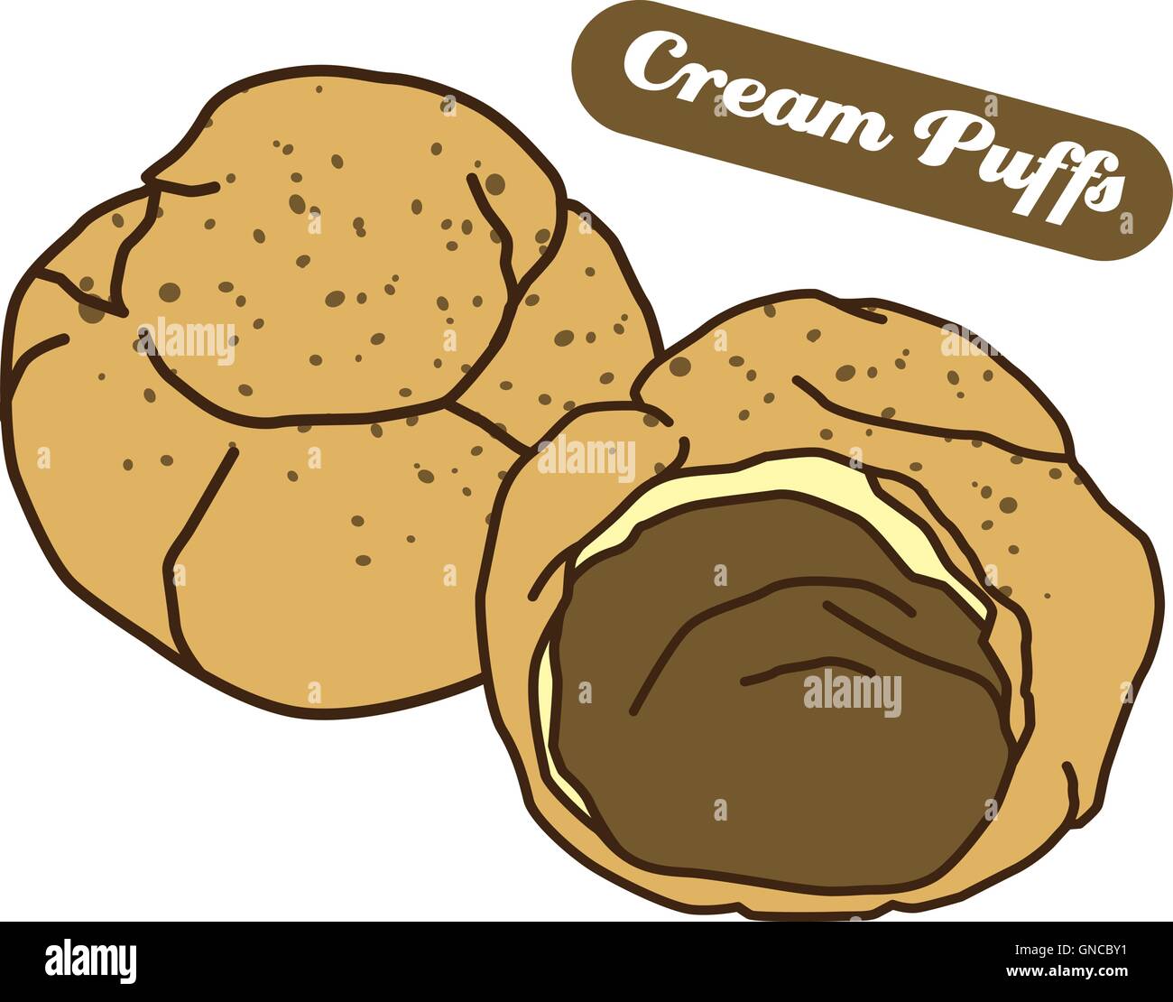 Puff snack Stock Vector Images - Alamy