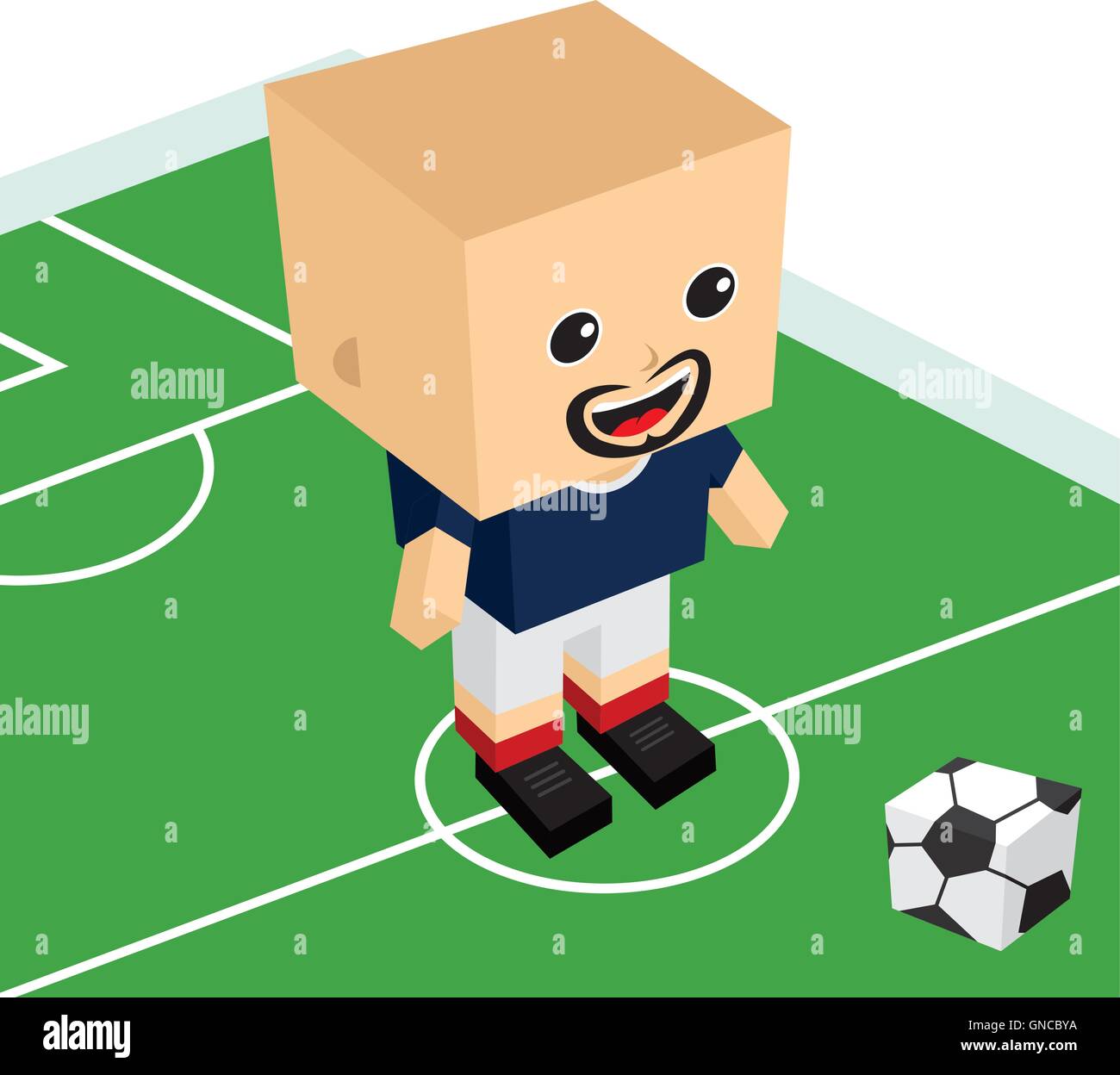 male cartoon soccer player Stock Vector Image & Art - Alamy