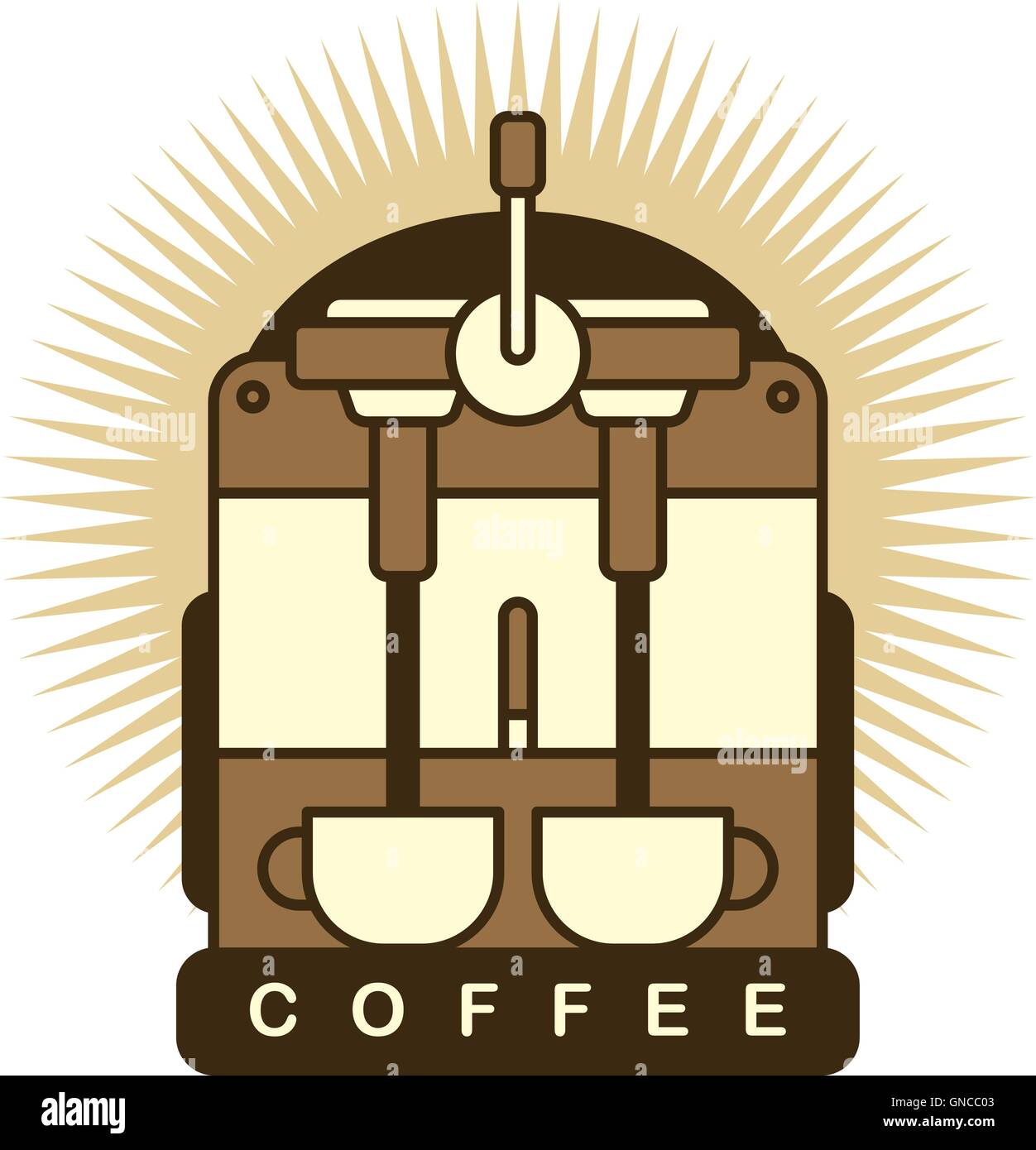 coffee machine cartoon theme Stock Vector Image & Art - Alamy