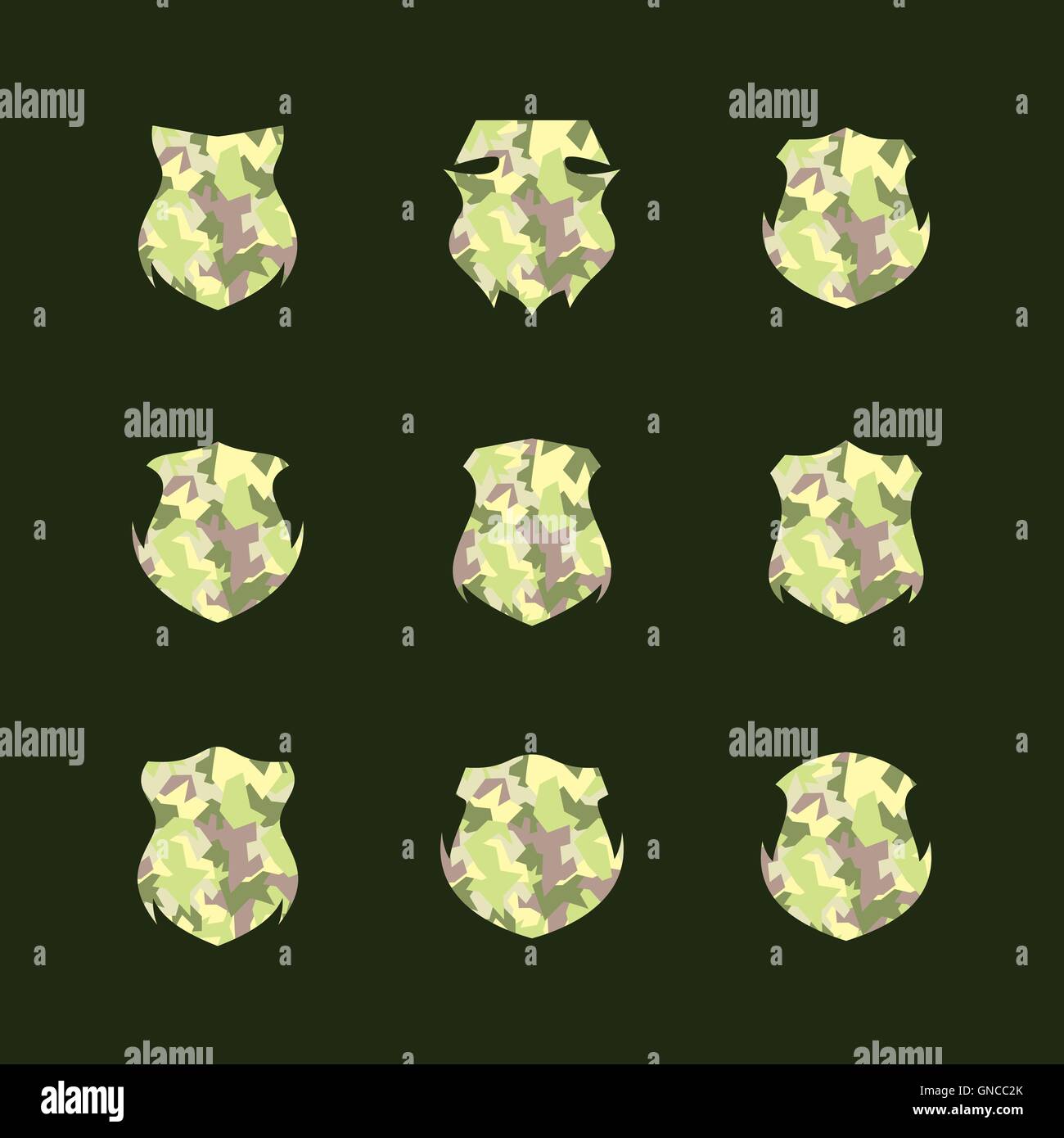 army camouflage shield Stock Vector Image & Art - Alamy