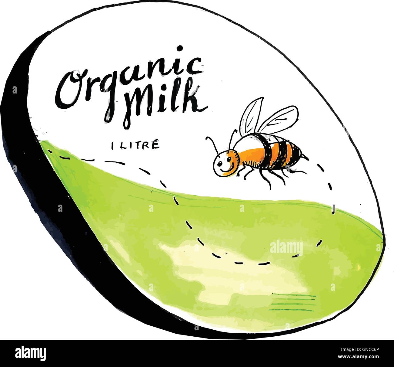 Bee drawing hi-res stock photography and images - Alamy