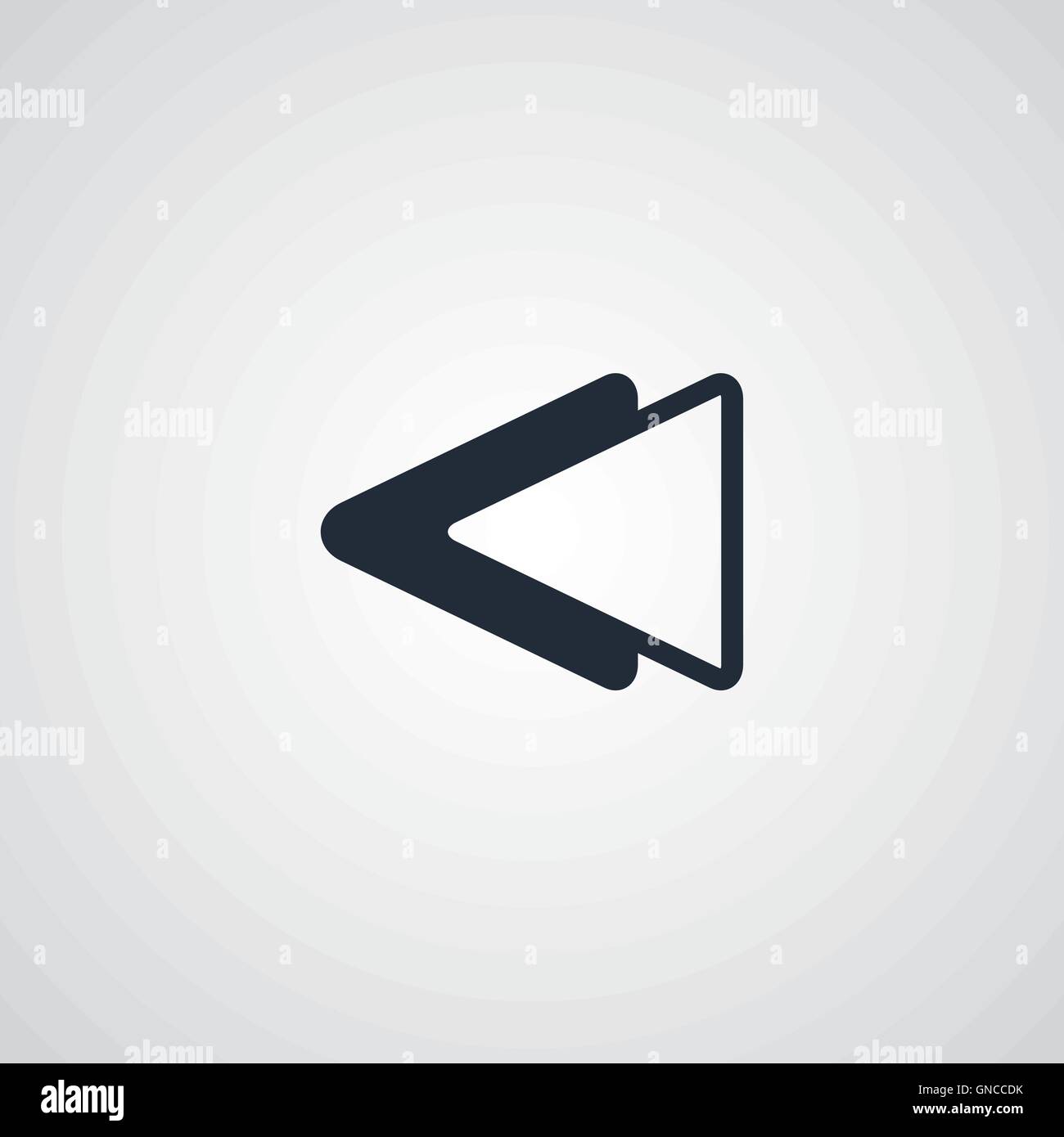 rewind flat icon Stock Vector Image & Art - Alamy