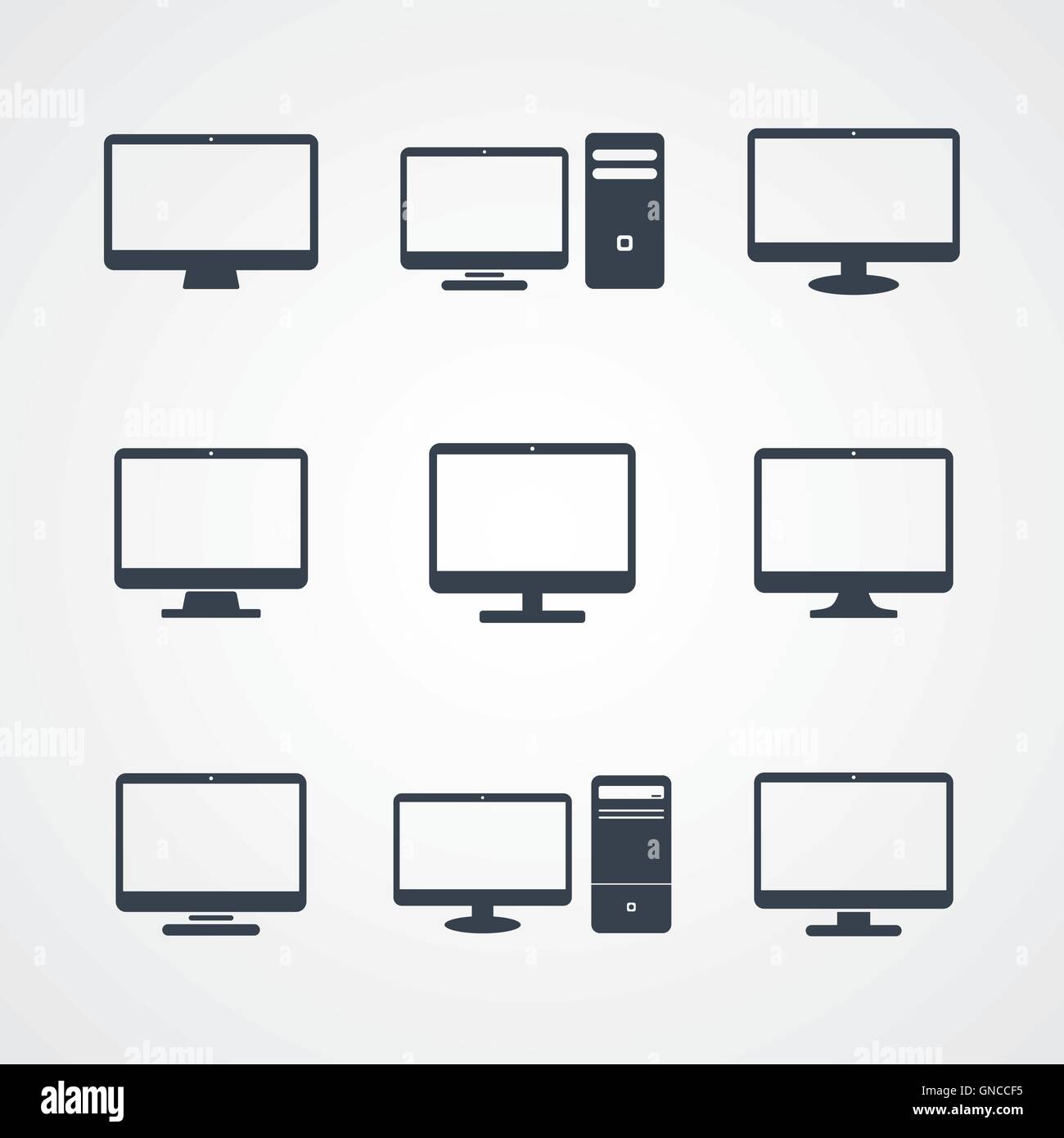 Portable workstation computer Stock Vector Images - Alamy