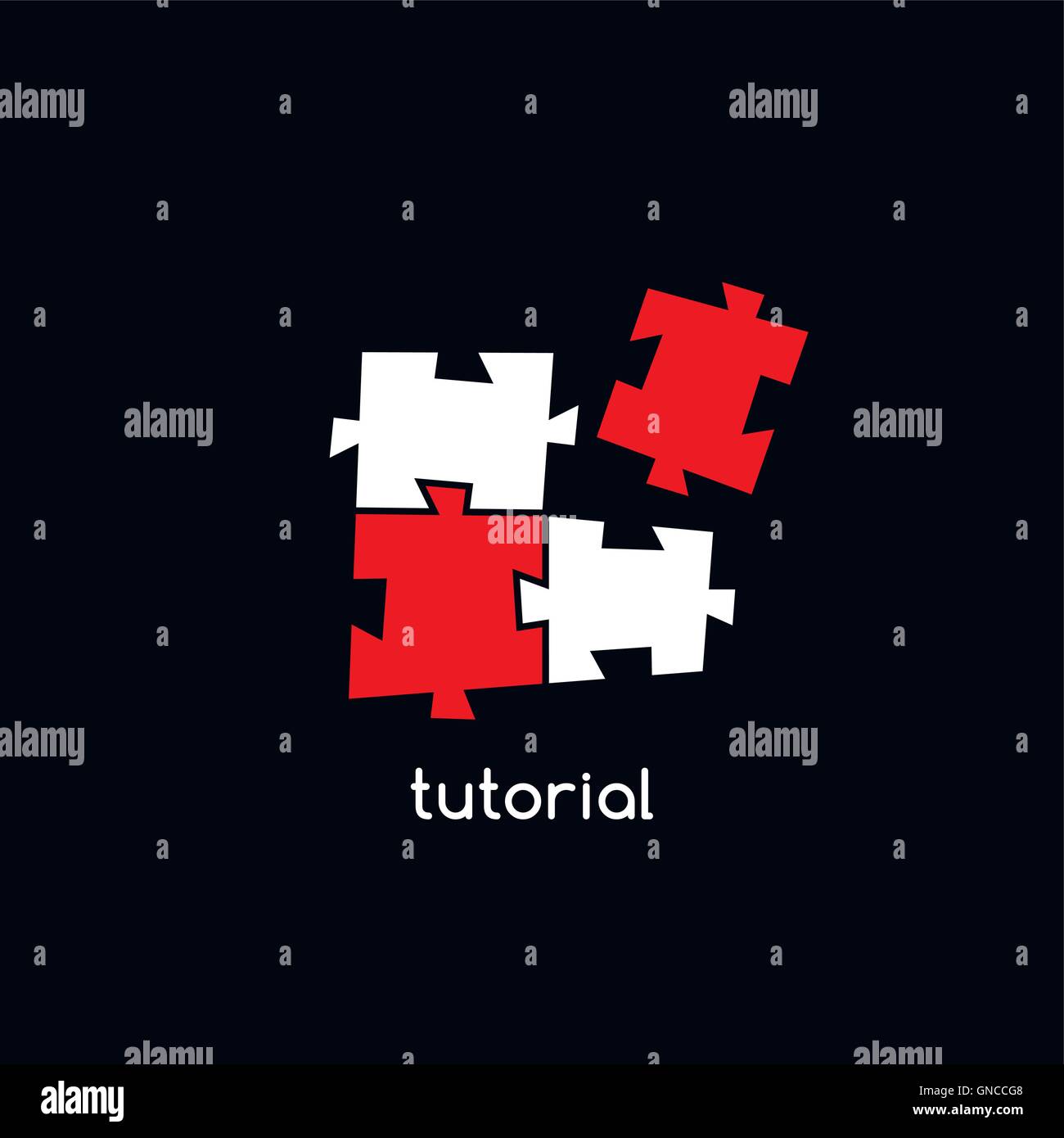 puzzle sign logotype theme Stock Vector Image & Art - Alamy