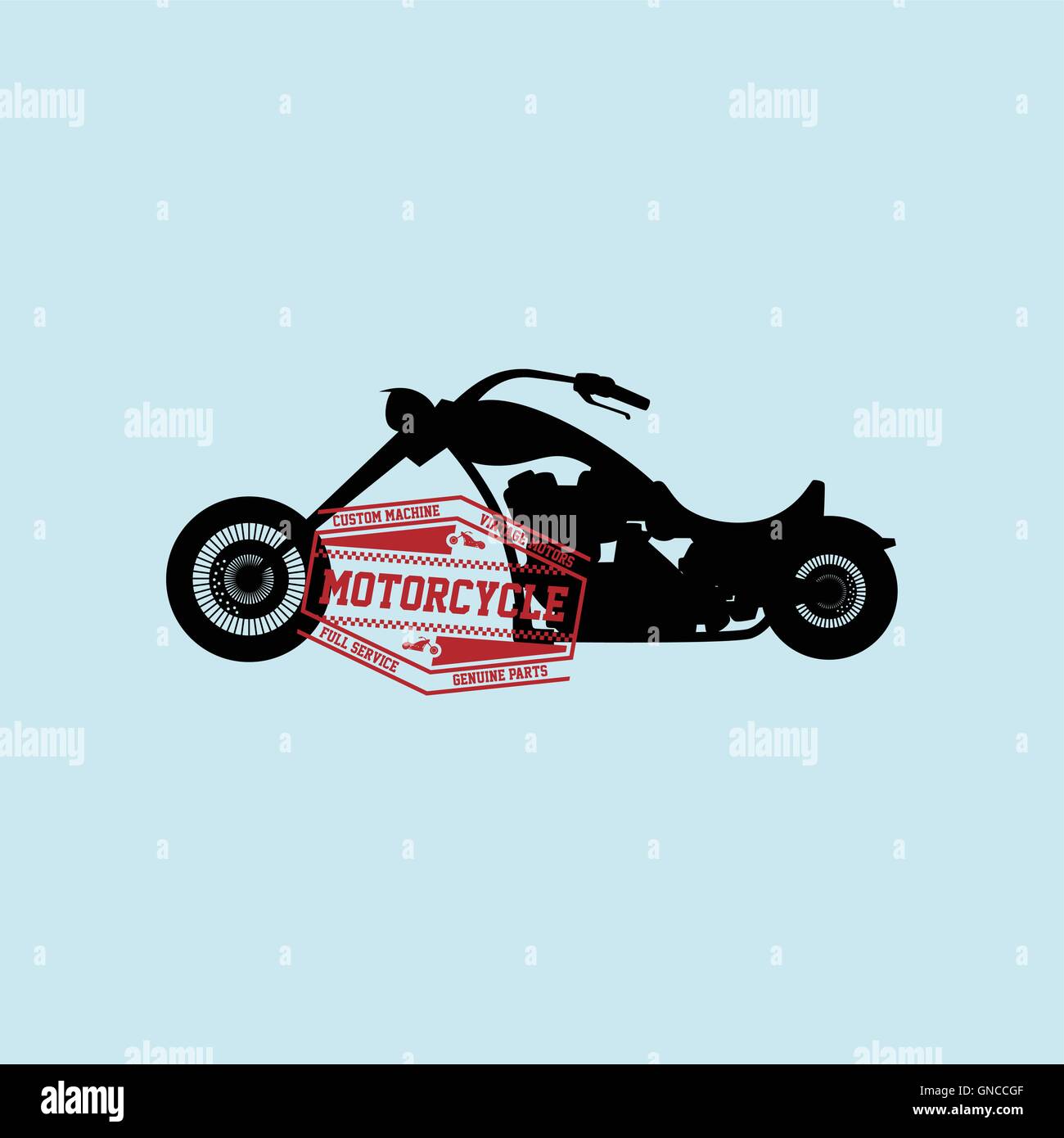 custom motorcycle chopper bike Stock Vector Image & Art - Alamy
