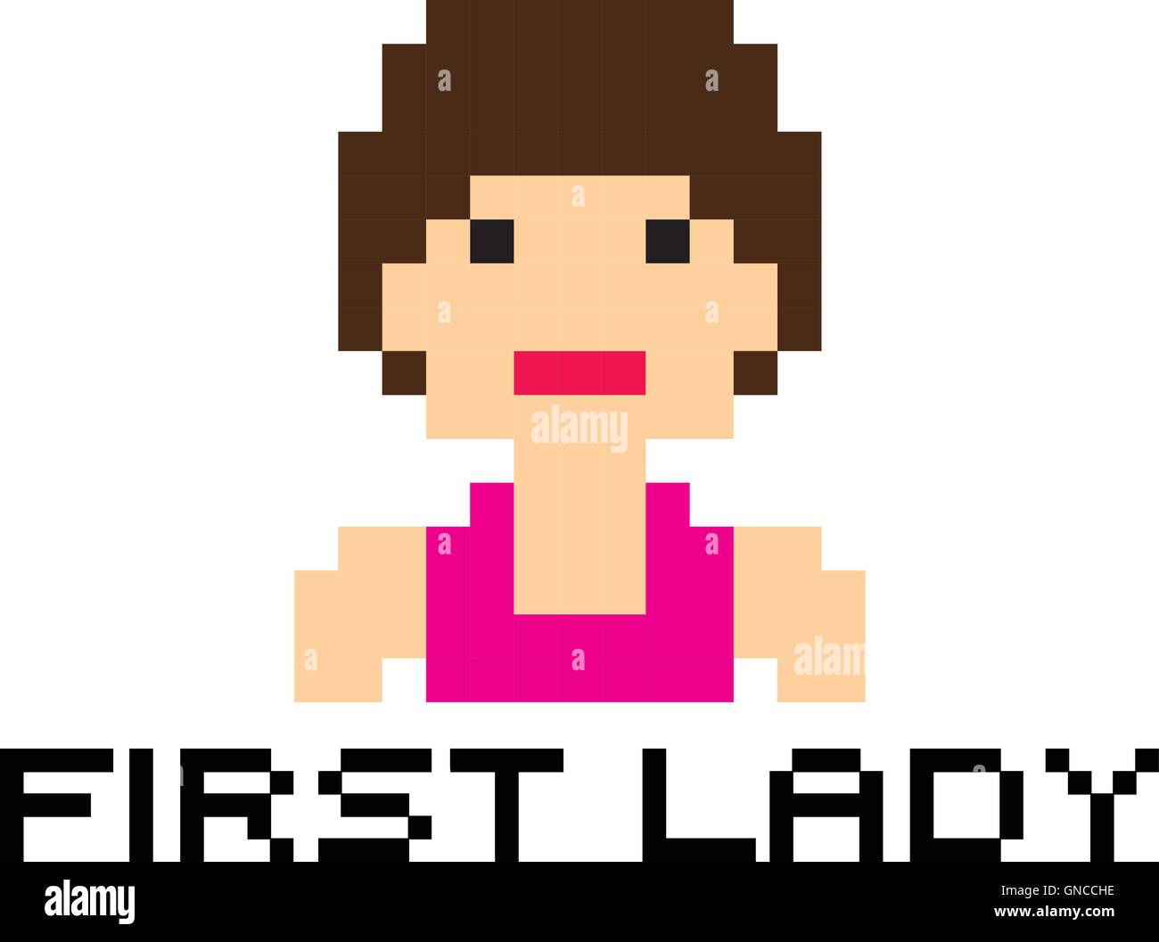 pixel people woman avatar theme Stock Vector Image & Art - Alamy