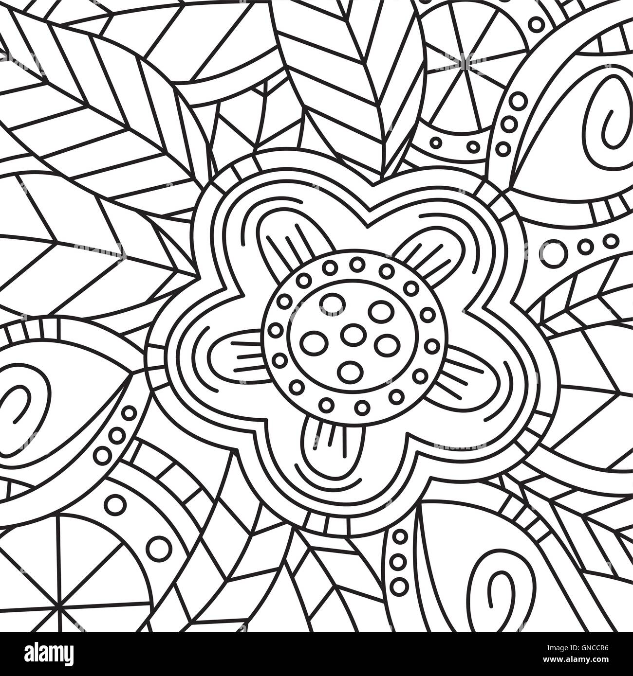 Floral Pattern Hand Drawn Texture with Flowers Stock Vector Image & Art ...