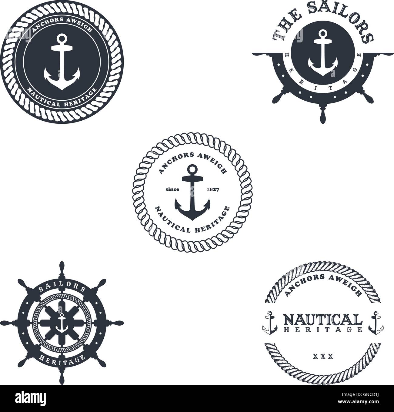 sailor anchor theme Stock Vector Image & Art - Alamy