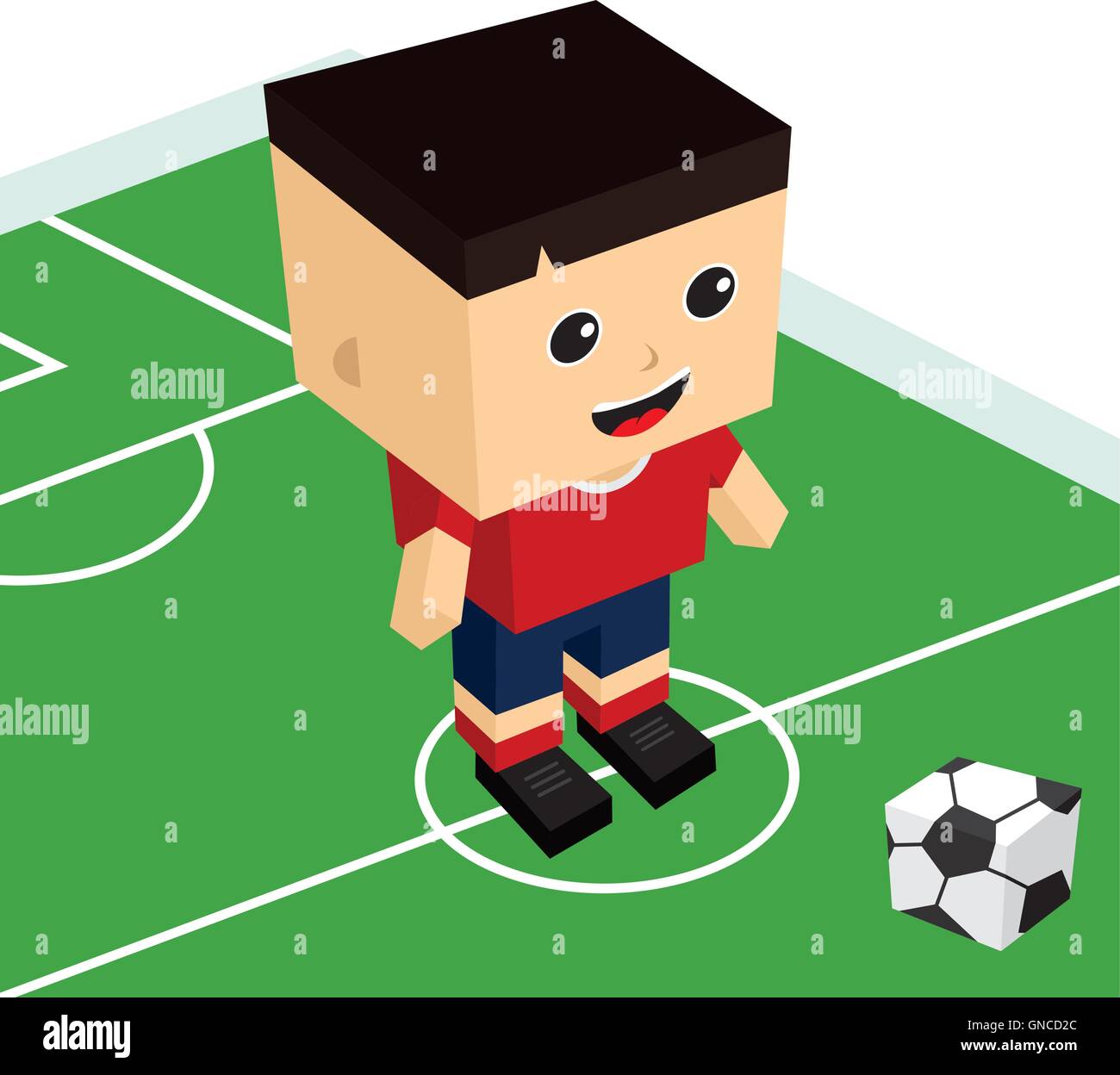 Male cartoon soccer player hi-res stock photography and images - Alamy