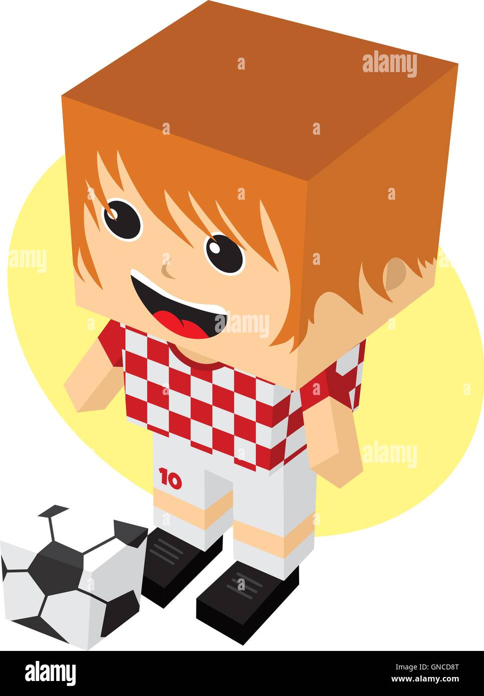 cartoon soccer player Stock Vector Image & Art - Alamy