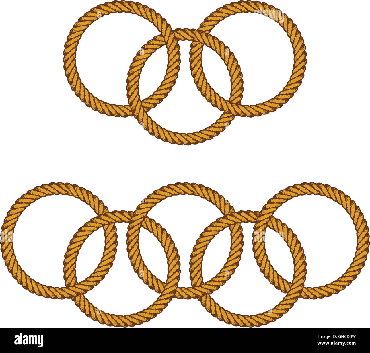 brown rope theme Stock Vector Image & Art - Alamy